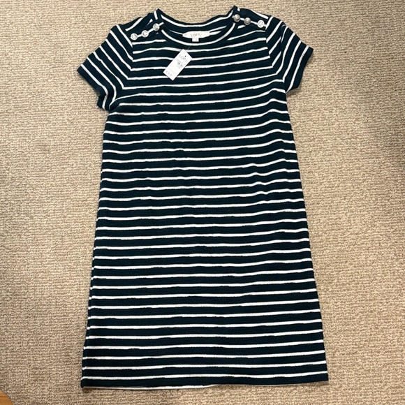 LOFT | Dresses | Loft Navy And White Striped Dress | Poshmark